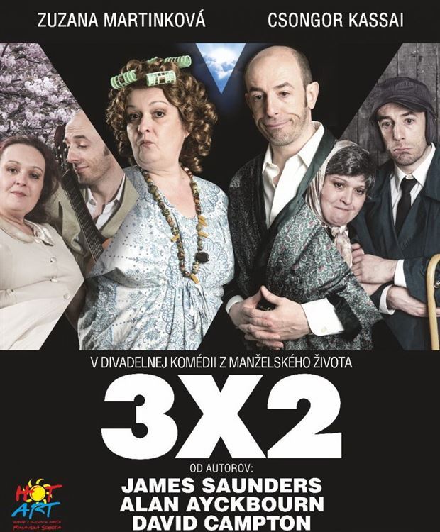 Komédia "3X2" ( Divadlo- komédia) | Vstupenky, predpredaj